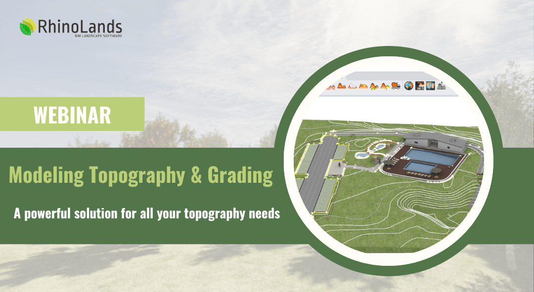 Modeling Topography & Grading with RhinoLands (2D/3D) - Rhino3Dzine